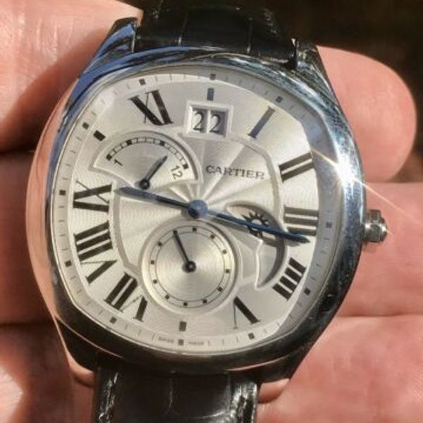 Cartier Drive de Cartier Retrograde 2nd Time Zone Big Date Day Night ...