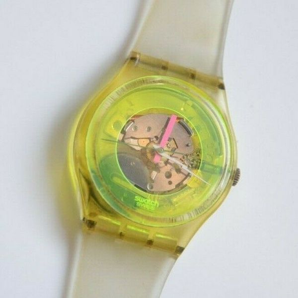 Vintage Swatch Watch Techno Sphere GK101 1985 Skeleton See Through ...