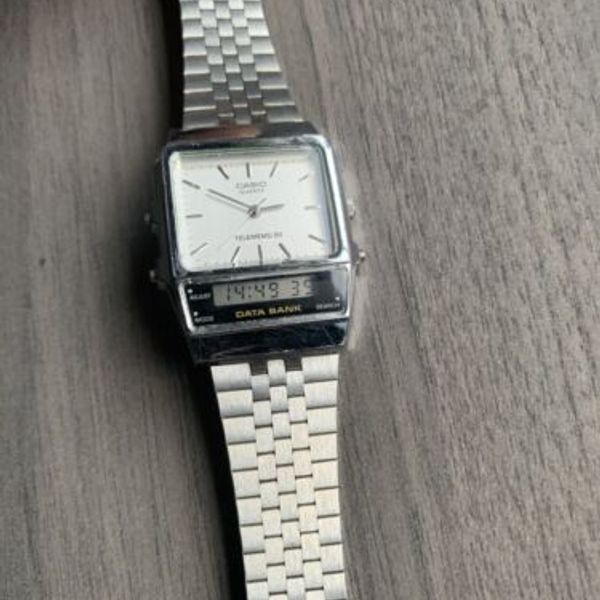 Vintage Casio Ana Digi Data Bank Watch Fully Works | WatchCharts ...