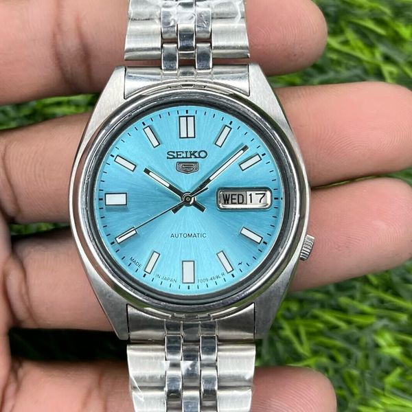 Vintage Seiko 5 Ice blue Dail 7009 | WatchCharts Marketplace