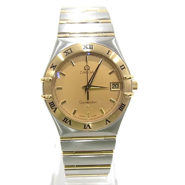 Omega Constellation Men's SS/K18YG Full Bar 1212.10 Watch Gold Dial [Used] [Degree A] [Good ...