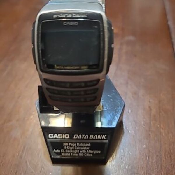 Casio EDB-610 (2550) Black e-Data Bank Digital Calculator Watch ...