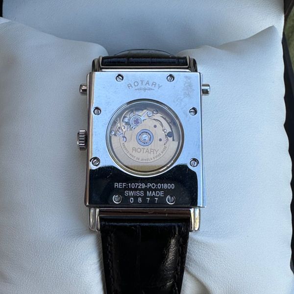 GENTS STUNNING ROTARY ELITE REVERSO REVERSIBLE AUTOMATIC WATCH NEW OLD ...