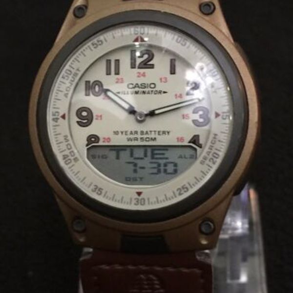 casio illuminator mens watch,10 Year Battery ? WR50m,degital/Analog ...