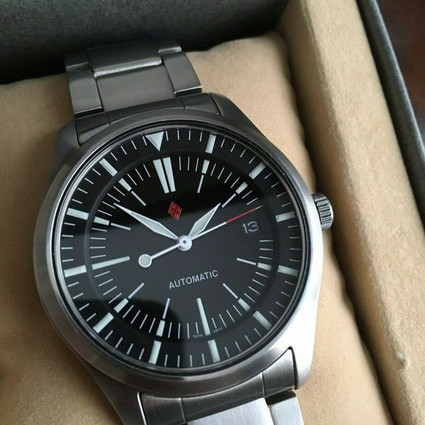 Seiko SNZG13 Men's Automatic Pilot Aviator Field Watch Mod Dagaz Dial ...