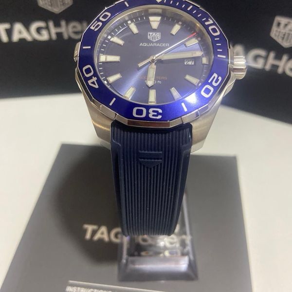 TAG Heuer Aquaracer Blue Men's Watch - WAY111C.FT6155 | WatchCharts ...