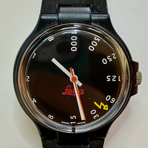 Leica Swatch Shutter Speed Electronic Analog Watch Limited Edition 1174 ...