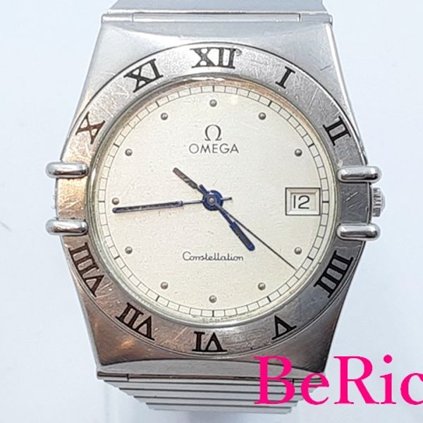 Omega Constellation Cal1444 396.1070 Date Men's Watch Quartz QZ SS ...