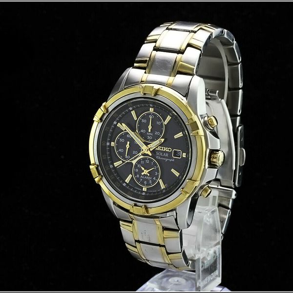 Vintage SEIKO SOLAR CHRONOGRAPH 100m - Mod. V172-0AJ0 - Black Dial Men's Watch | WatchCharts ...