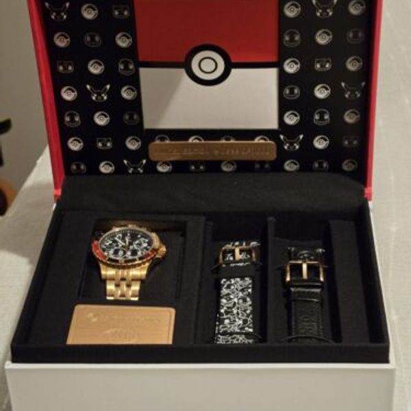 Pokemon Centre X Fossil Kanto First Partners Rose Gold Stainless Steel ...