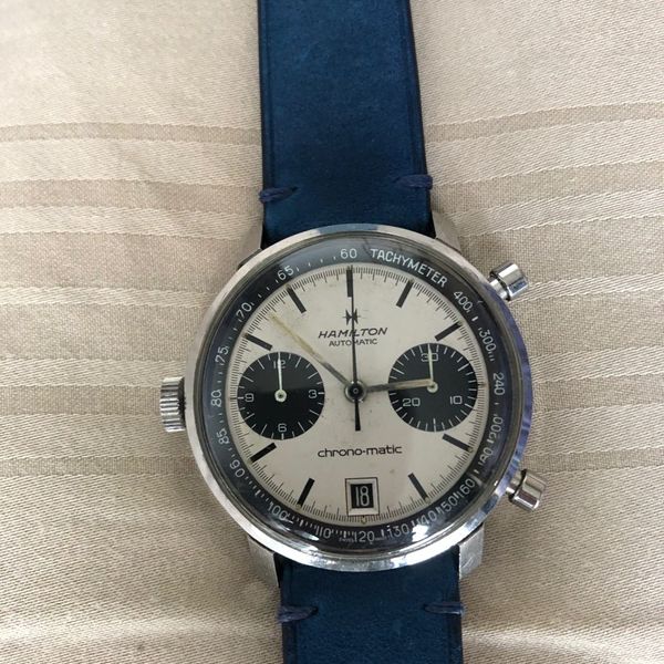 RARE vintage Hamilton panda chronomatic | WatchCharts Marketplace