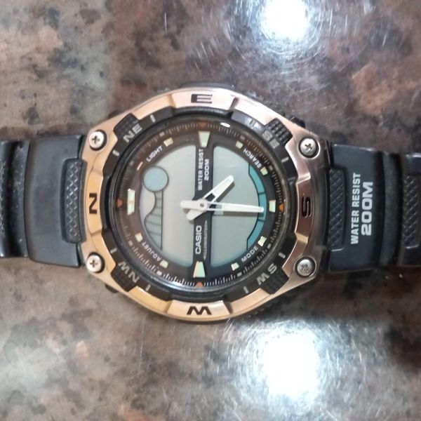 Casio AQW-100 Tide Graph Gents Analogue/Digital Watch | WatchCharts ...