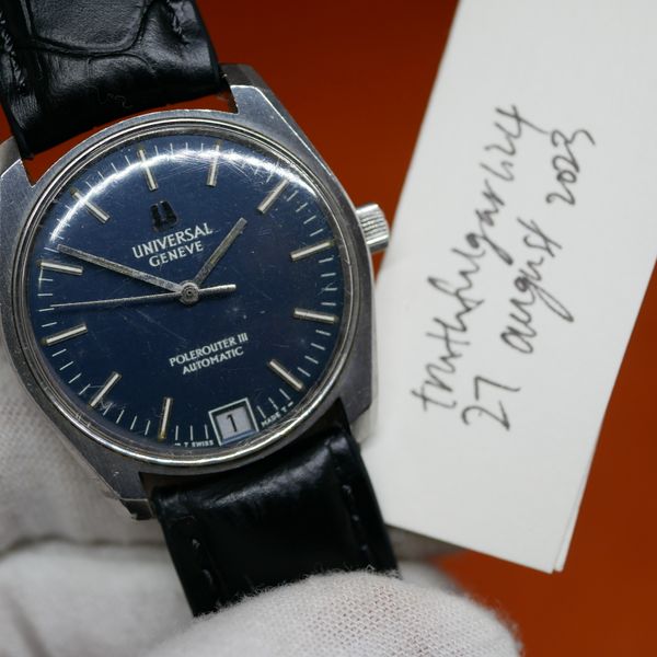 [WTS] Rare Universal Geneve Polerouter III Blue Dial with Microrotor ...