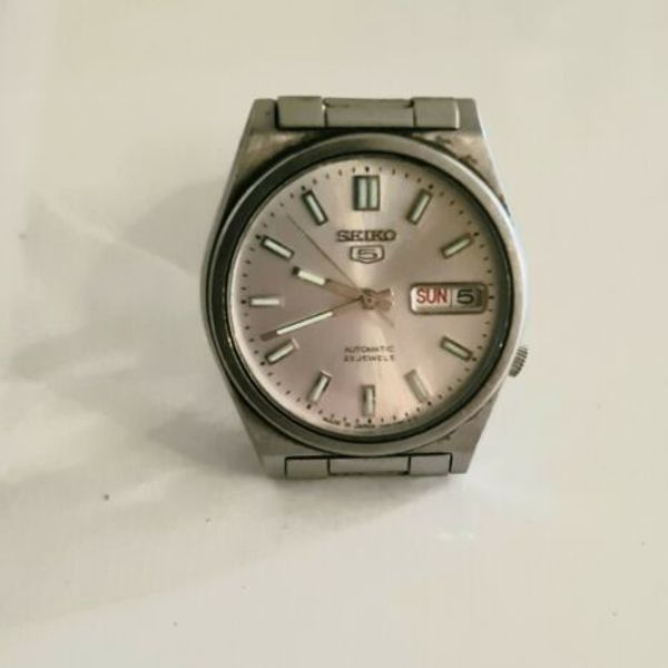 Seiko 5 SNK355K1 Automatic Men's Stainless Steel Watch | WatchCharts