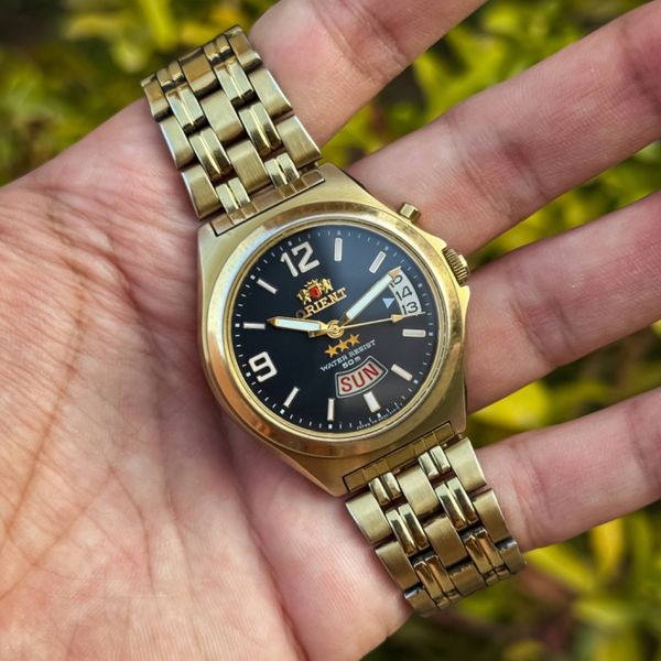 90s Rare ORIENT Tri-Star Crystal â ¨"Golden Night" â­ 21 Jewels ...