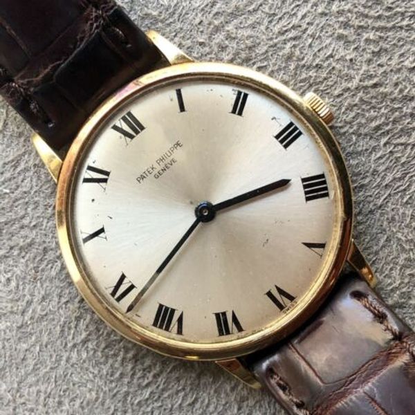 1960s Patek Philippe Calatrava Ref. 3468j Men’s Watch - Rare Roman ...