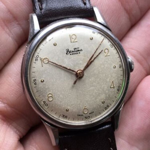 Bentima Star Mens Vintage Mechanical Watch Joseph Boillat Fils Movement ...
