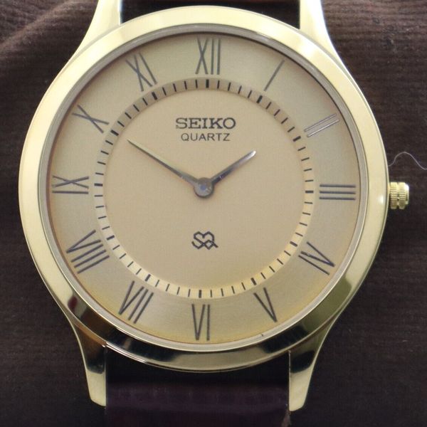 Beautiful SEIKO SUPER SLIM Quartz Men Wrist Watch All Function Working ...