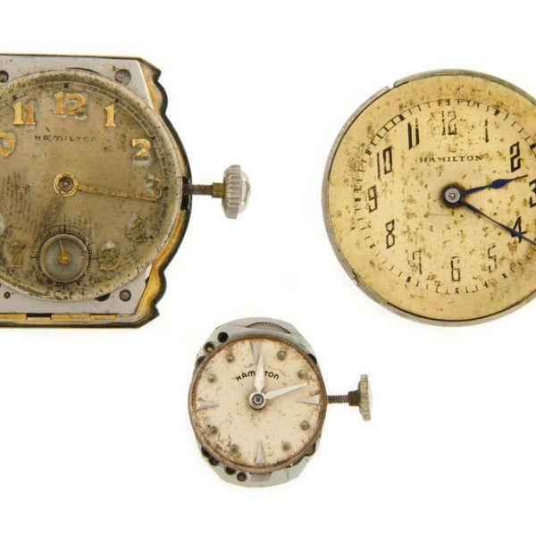 Lot of 3 Hamilton Automatic Manual Wind Watch Movements FOR PARTS OR ...
