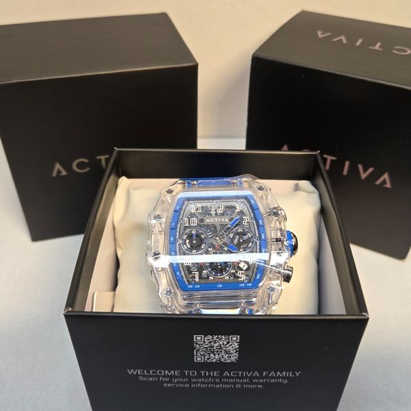 Activa Circuit X Invicta 44.3mm w/ Skeleton Dial PC Case Material Blue ...