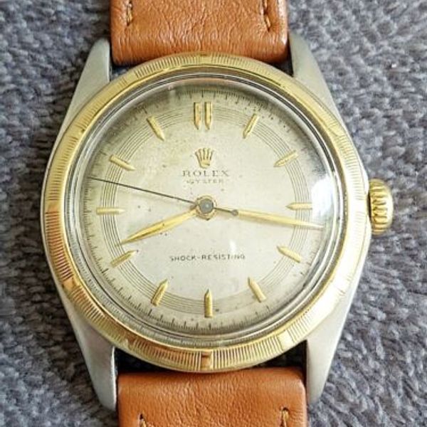 Vintage Men Watch Rolex Oyster Shock Resisting Watch Running ...