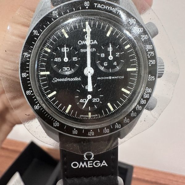 OMEGA x Swatch Speedmaster MoonSwatch Men's Black Watch - SO33M100 ...