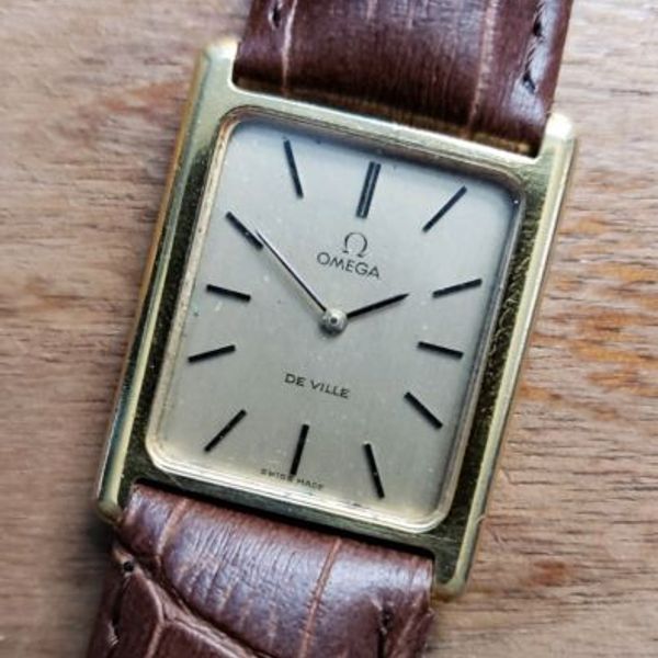 1972 Omega DeVille Tank Style Watch | WatchCharts Marketplace
