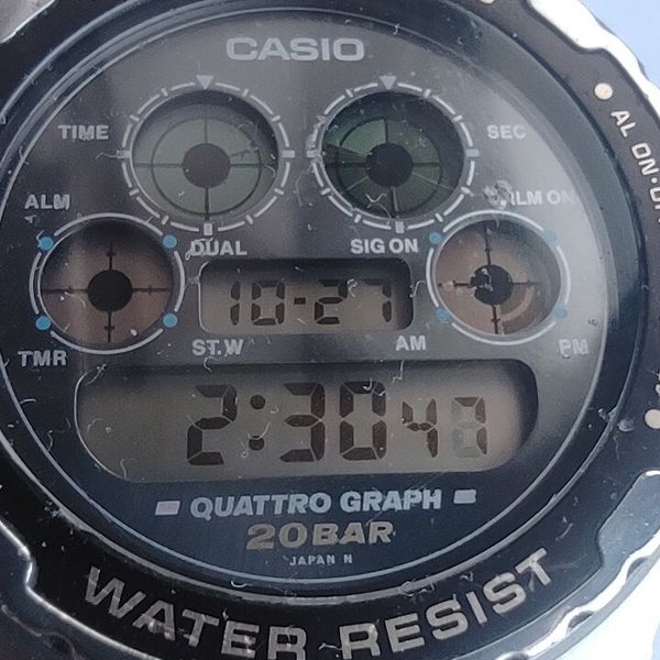 Vintage (1990) Casio DW-7300 'Quattro Graph' | WatchCharts Marketplace