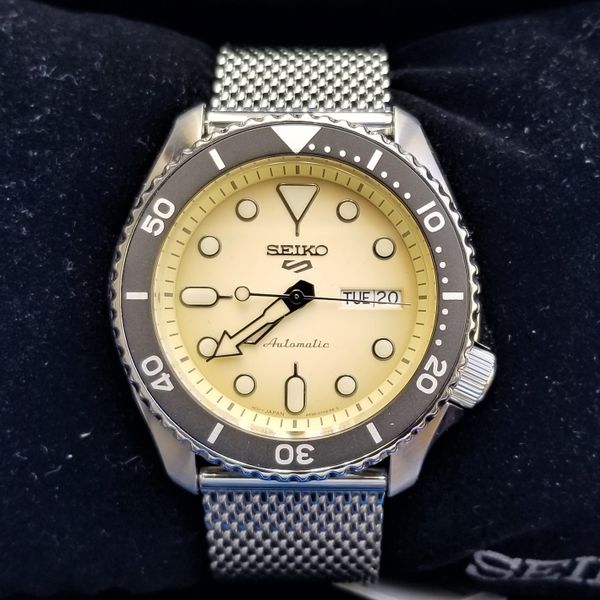 NEW Seiko 5 Automatic Diver Mesh Stainless Steel Bracelet SRPD67 ...