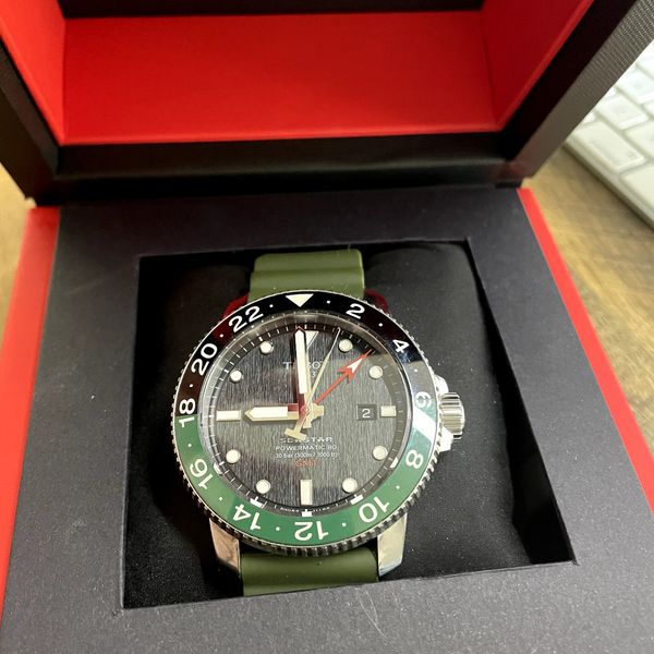 Tissot Seastar 1000 Powermatic 80 GMT Watch - Sprite | WatchCharts ...