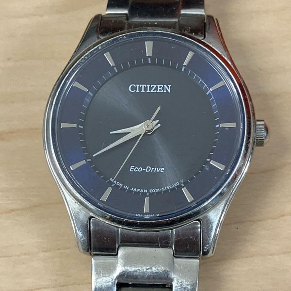 Citizen E031-S103746 Eco Drive Solar Navy Dial Unisex Watch ...