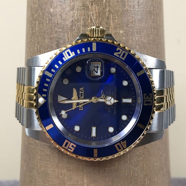 Invicta Pro Diver Men 29182 Sunburst Date Two Tone Automatic 41mm Watch ...