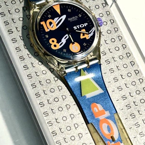 Vintage Stop Watch Swatch SSK 102 Movie Mento + Unworn + Box ...