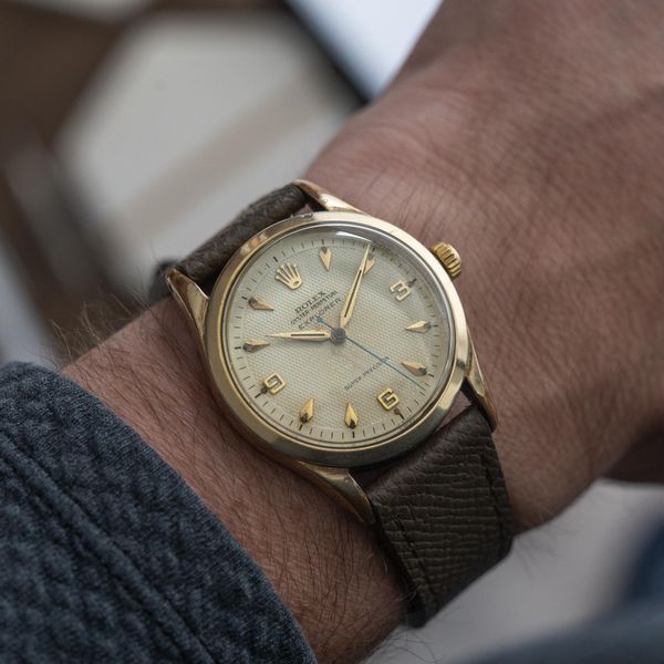 [WTS] 1958 Rolex Oyster Perpetual 5506 - Tropical Patina Honey Comb ...