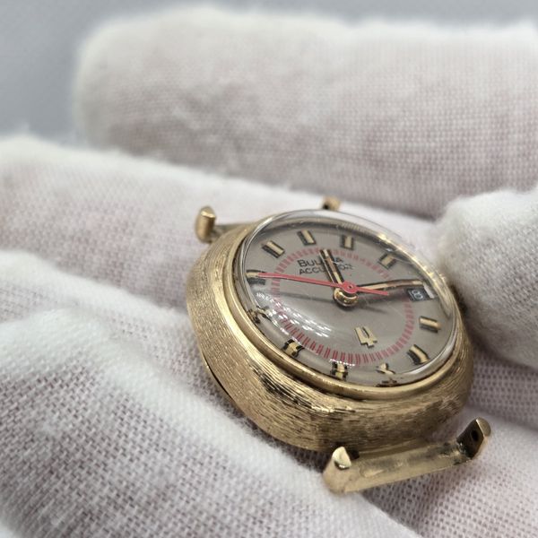 Vintage 1973 Bulova Accutron N3 2302 10k Gold Filled Watch **PARTS OR ...