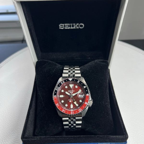 Seiko 5 Five Sports SSK031 SKX GMT Automatic Watch 100m Red Dial ...