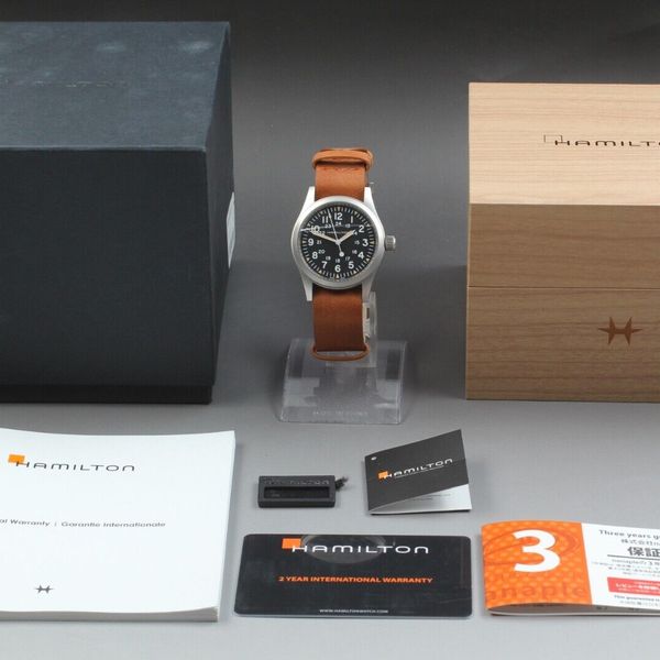 Hamilton Khaki Field H694390 H69439531 38mm Manual Winding Mens Watch ...