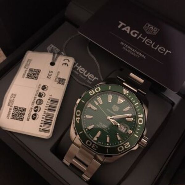 TAG Heuer Automatic Hulk Green Men's Watch WAY201S.BA0927 | WatchCharts ...