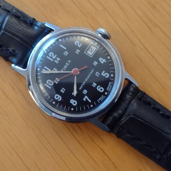 SUPERB SERVICED VINTAGE TIMEX 1979 MECHANICAL SPRITE MILITARY STYLE ...