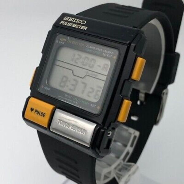Beautiful and rare SEIKO pulse meter 1983 vintage digital watch Seiko ...