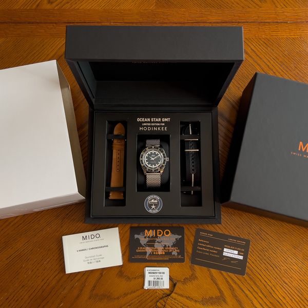 [$1,000 USD] Mido Ocean Star GMT Limited Edition for Hodinkee w/ Box ...