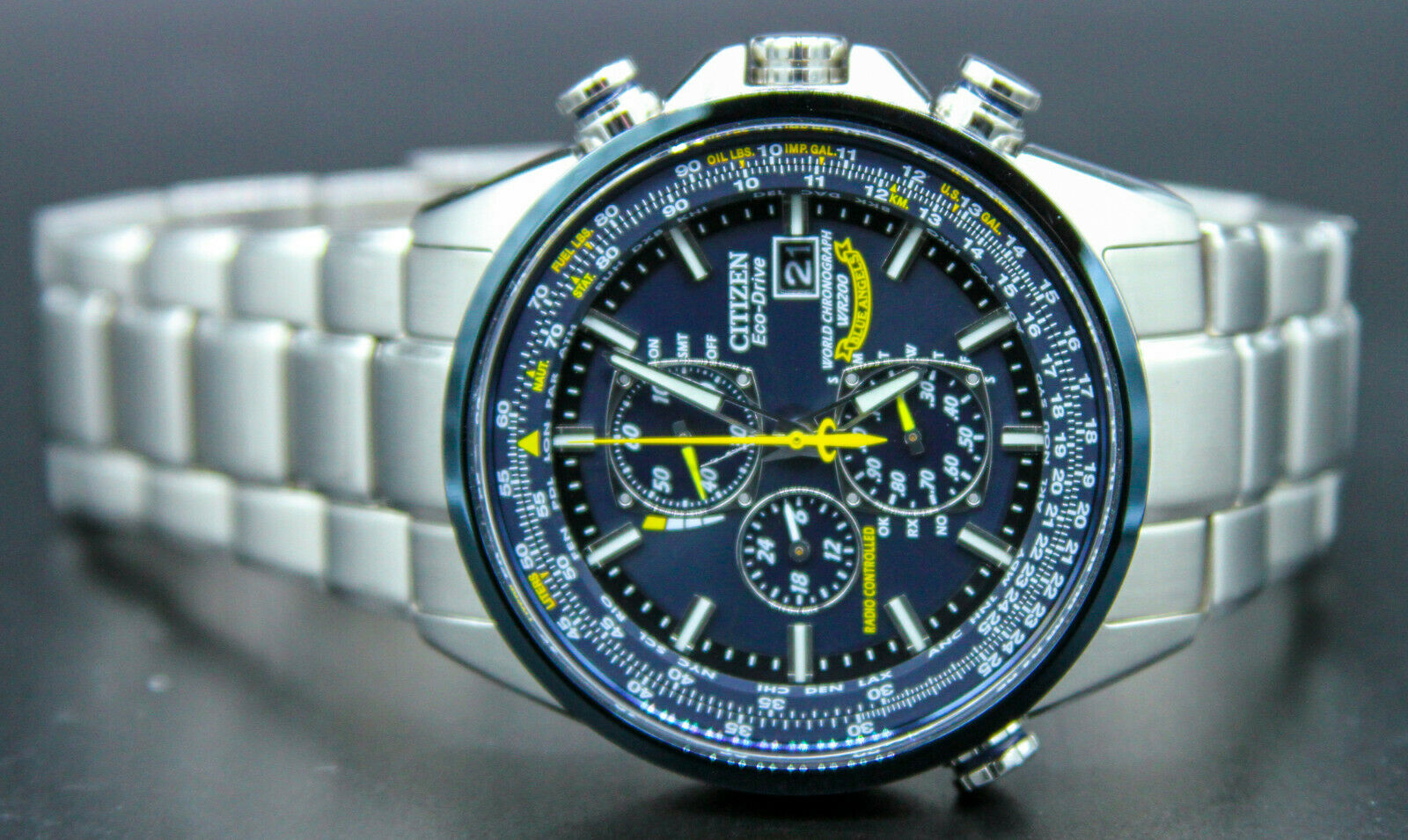 Citizen Blue Angels Men's Chronograph Eco Drive Watch AT8020-54L $695 ...
