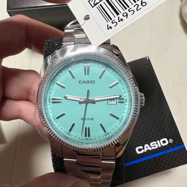 Brand new Casio Tiffany Blue Watch - MTP-1302PD-2A2VEF | WatchCharts ...