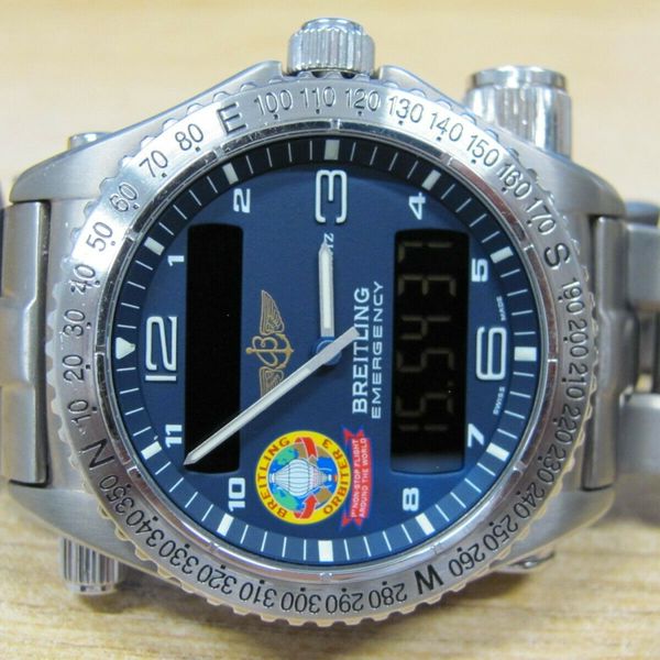 Breitling Emergency Orbiter 3 Limited Edition SOS Titanium Men's Watch ...