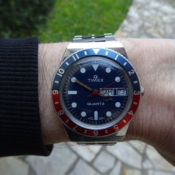 Rare - Original Q Timex Pepsi from 1979 - Bracelet - Box [EU Seller ...