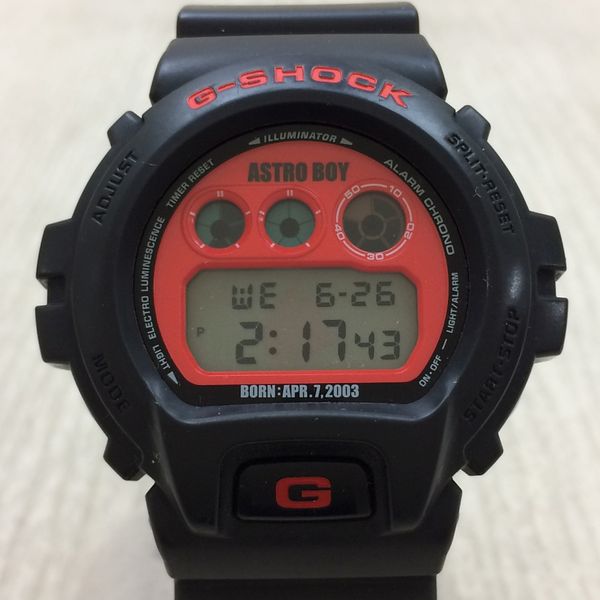 [Used] CASIO Quartz watch / Digital / Rubber / BLK / Osamu Tezuka ...