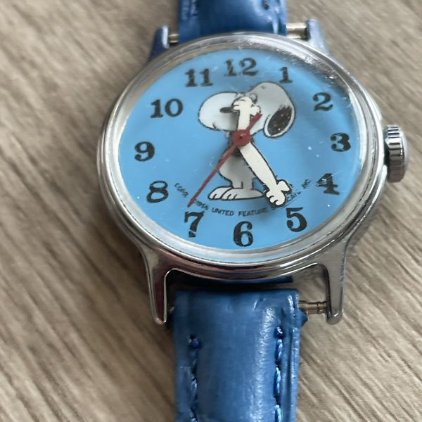 vintage timex snoopy watch blue face NEW strap WORKING | WatchCharts ...