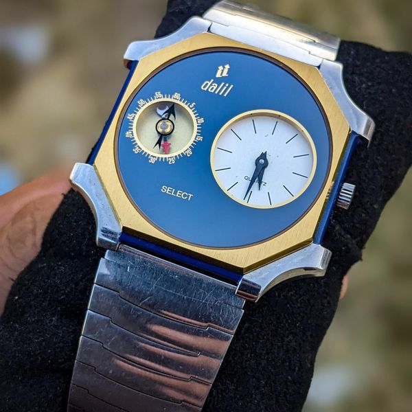 [wts] Dalil swiss Monte Carlo 1970's Compass Dress Watch quartz watch ...