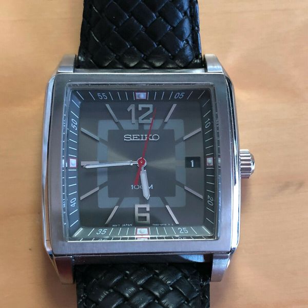 Seiko Quartz Square Shape SGED79 SGED79P1 SGED79P Men’s Watch ...