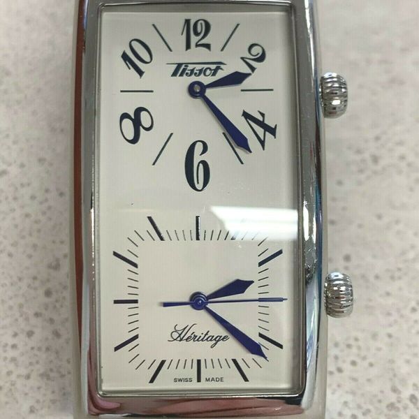 Tissot Heritage dual time zone 2 dial watch Works READ DESCRIPTION ...